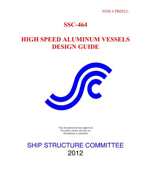 ssc-464 high speed aluminum vessels design guide ship structure ...