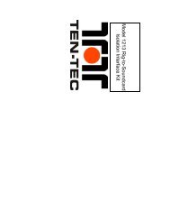 610 Manual - Ten-Tec