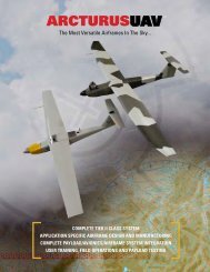 Arcturus UAV T-20 Spec Sheet