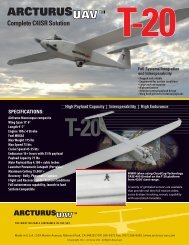Download Specifications PDF - Arcturus UAV