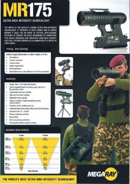the world's best ultra high-intensity searchlight - JANADA