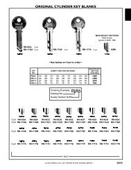 ORIGINAL CYLINDER KEY BLANKS - Zipf Lock Company