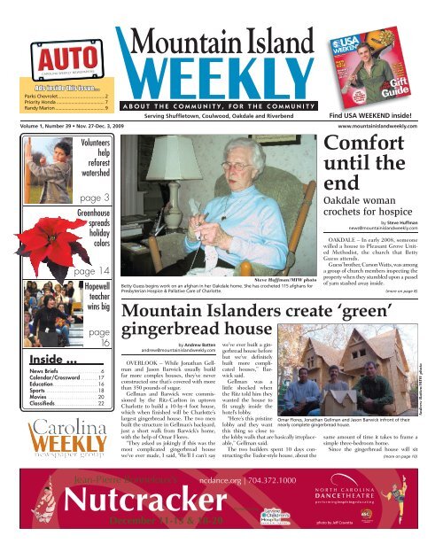 Mountain Island - Carolina Weekly Newspapers
