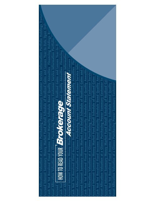 How to Read Your Pershing Brokerage Account Statement