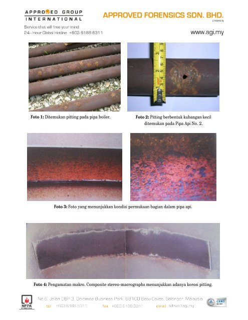 Foto 1: Ditemukan pitting