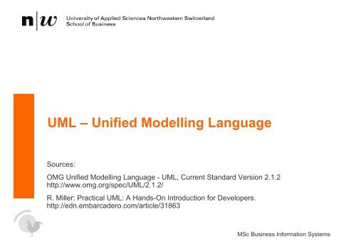 UML â Unified Modelling Language - of Knut Hinkelmann