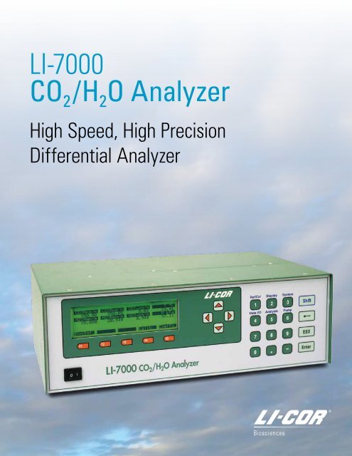 LI-7000 CO2 /H2 O Analyzer - LI-COR