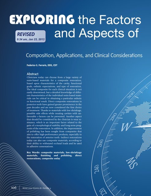 Exploring the Factors and Aspects of Composit - OSTEOCOM