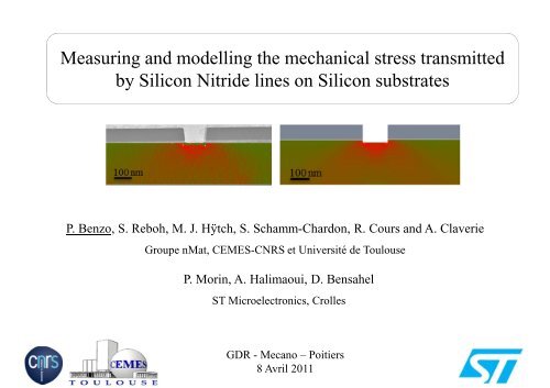 Strain engineering in MOSFET devices - IM2NP