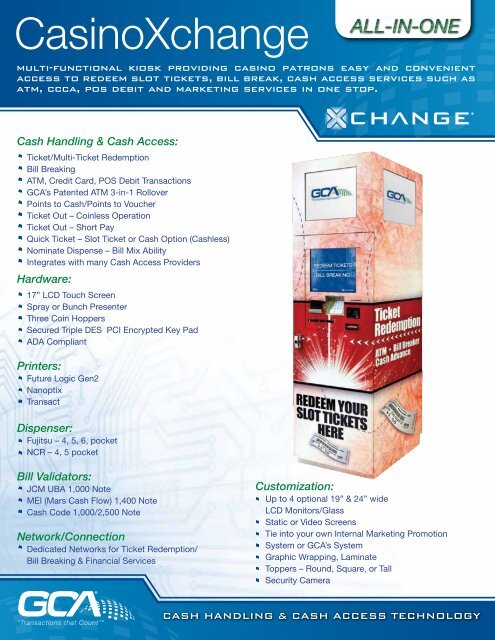 CasinoXchange - Global Cash Access