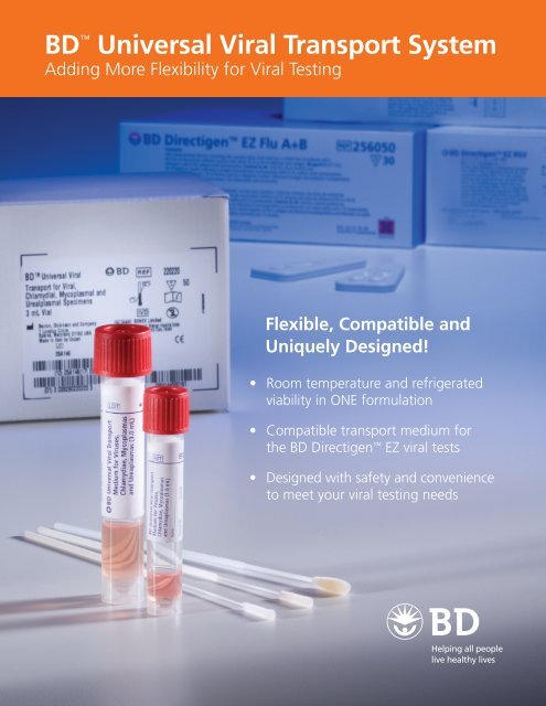 BDâ„¢ Universal Viral Transport System -Adding More Flexibility