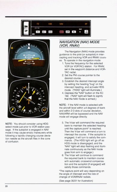 HEADING SELECT (HDG) MODE