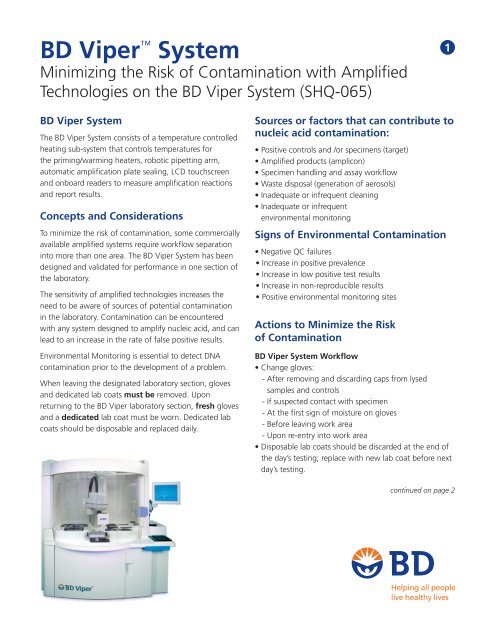 BD Viperâ„¢ System