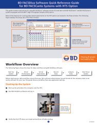 Standardizing Application Setup Across Multiple ... - BD Biosciences