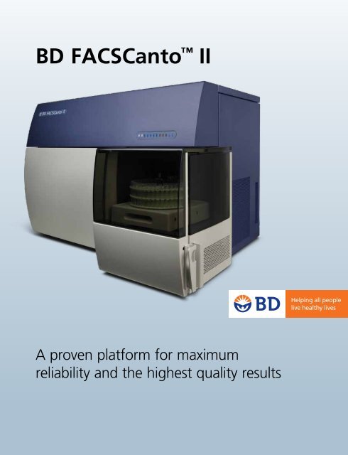 BD FACSCantoâ„¢ II: A proven platform for ... - BD Biosciences