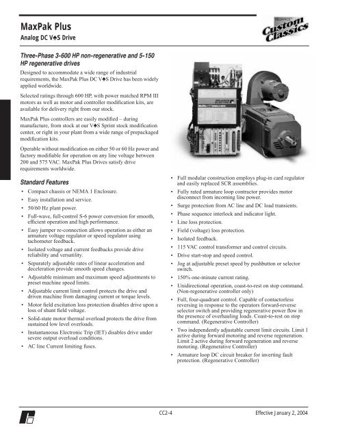 MaxPak Plus - Reliance Electric