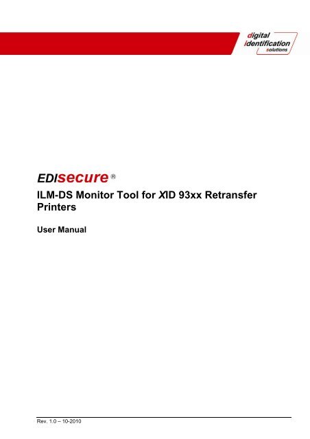 ILM-DS Monitor Tool for XID 93xx Retransfer Printers - Intraproc GmbH