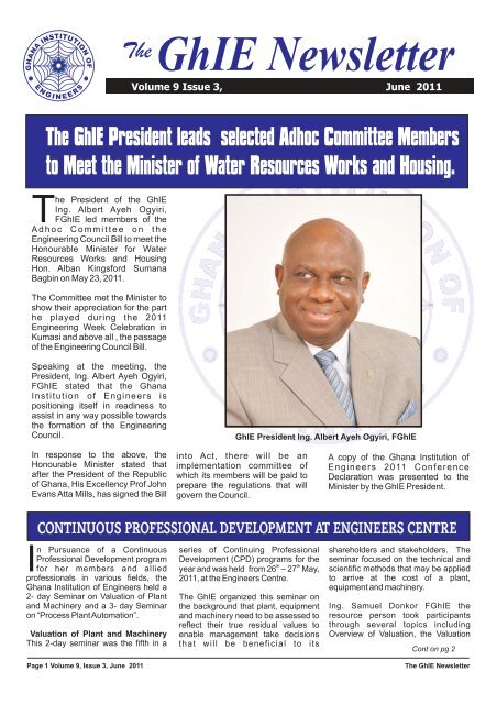June 2011 - Ghana Institution of Engineers (GhIE)