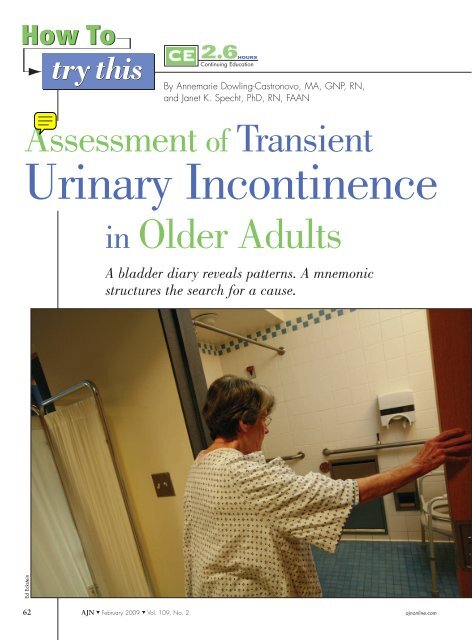 Urinary Incontinence Part I - Tufts Health Plan