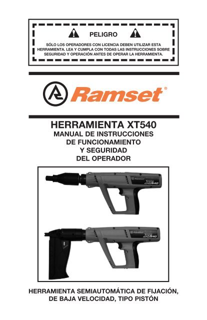 HERRAMIENTA XT540 - Ramset