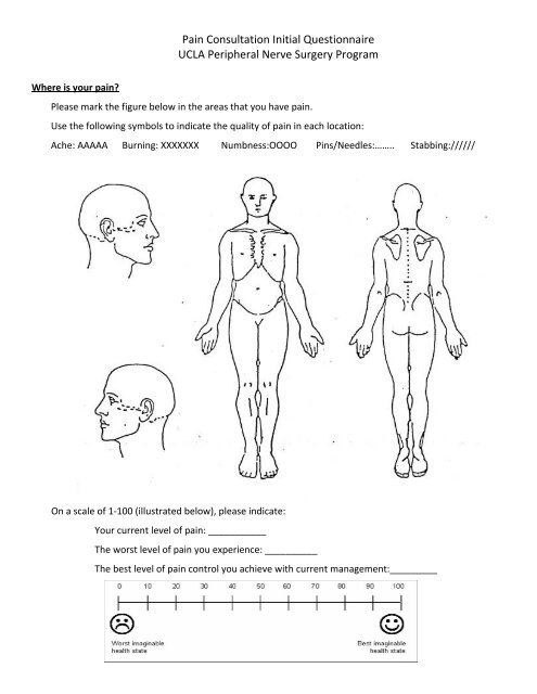 Pain Questionnaire (PDF) - UCLA Neurosurgery