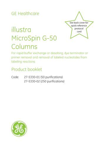 Sephadex G-25 media and pre-packed columns - GE Healthcare ...