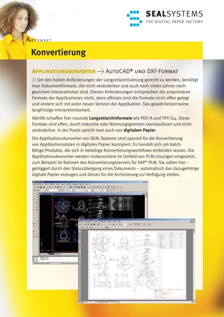 System-Integration AutoCAD - SEAL Systems AG