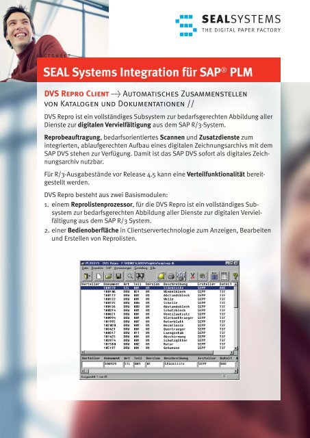 DVS Repro-Client - SEAL Systems AG