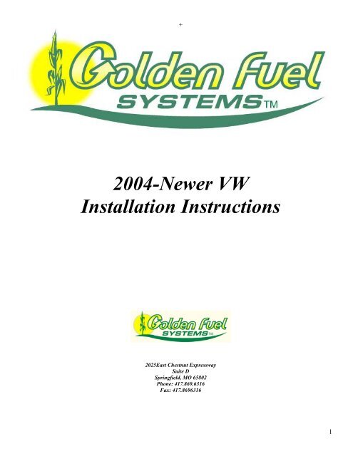 2004-Newer GFS Instructions - Golden Fuel Systems