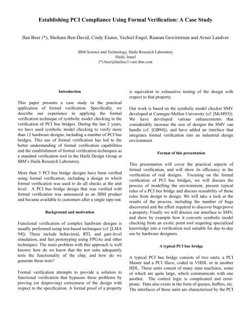 Establishing PCI Compliance Using Formal Verification: A Case Study