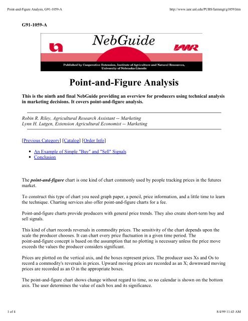 Point-and-Figure Analysis