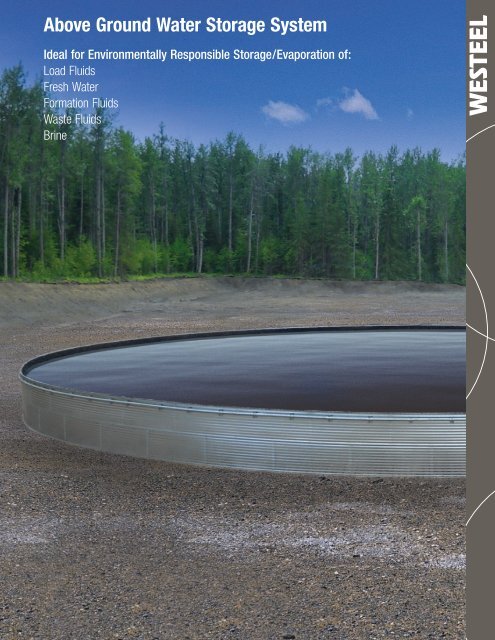Above Ground Water Storage System - Westeel