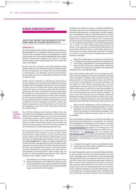 RafaZ Computersicherheit - Bechtle IT Systemhaus Weimar