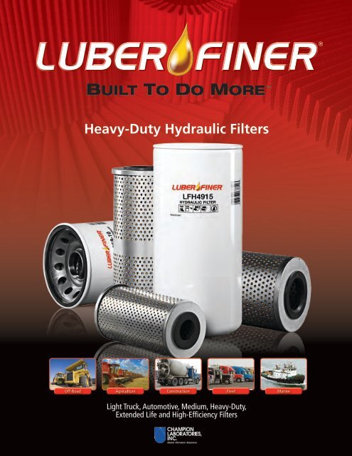 Heavy-Duty Hydraulic Filters - Luber-finer