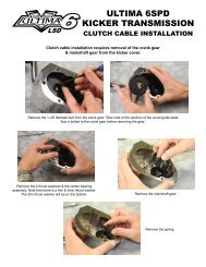 ULTIMA 5 & 6SPD KICKER KIT (96-969 ... - Ultima Products