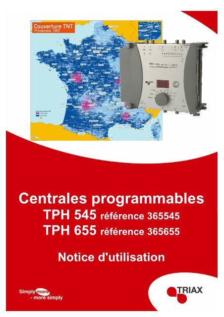 Centrales programmables TPH - Triax