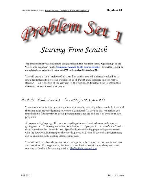 Homework 1 : Scratch