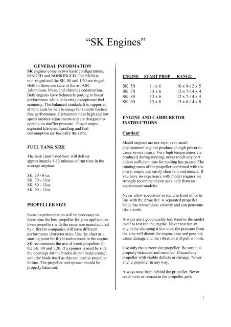 SK Engine Manual _Instructions - RC Universe