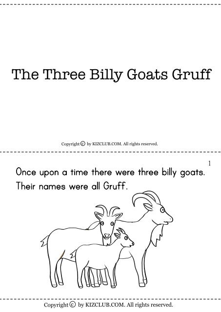 The Three Billy Goats Gruff - Kiz Club