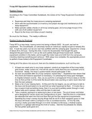 Patrol Equipment List - Boy Scout Troop 957
