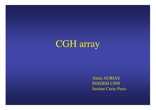 CGH array