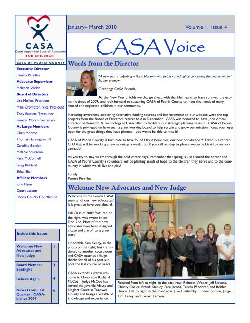 New Board Members - CASA of Peoria County