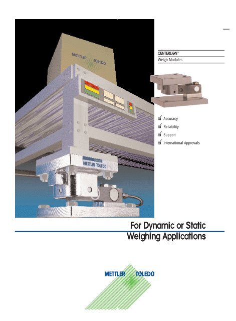 Centerlign Weigh Modules - Mettler Toledo