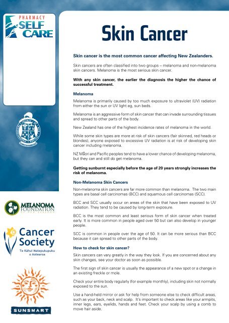 Pharmaceutical Society's Self-Care 'Skin Cancer' - Sunsmart