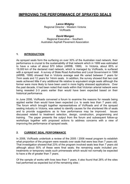 Sprayed Seal Design/Construction - Australian Asphalt Pavement ...