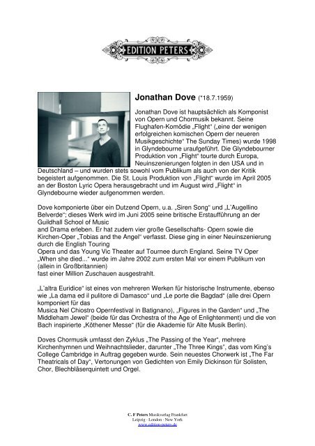 Jonathan Dove (*18.7.1959)