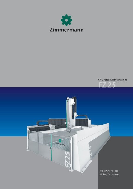 CNC Portal Milling Machine - F. Zimmermann GmbH