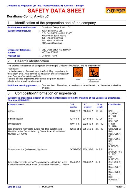 DURATHANE Comp. A with LC - Marine_Protective - English - Jotun