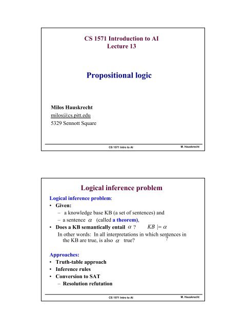 Propositional logic