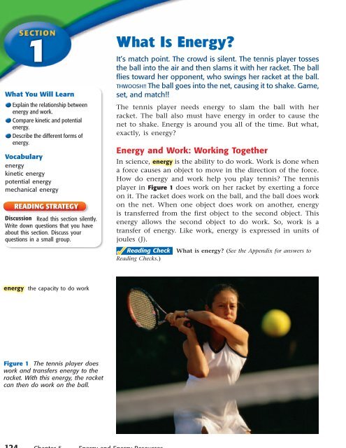 Potential and Kinetic Energy Reading Packet